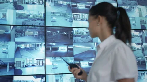 Security Watching Cctv Screen Stock Video Footage | Royalty Free ...