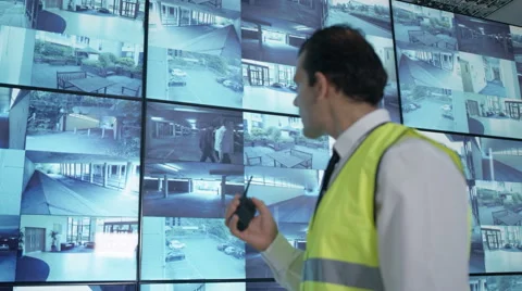 Security Watching Cctv Screen Stock Video Footage | Royalty Free ...