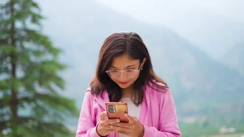 4K shot of Indian woman addicted to mobi... | Stock Video | Pond5