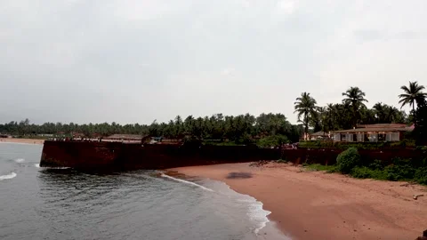 4k shots Aguada Fort in North Goa. | Stock Video | Pond5