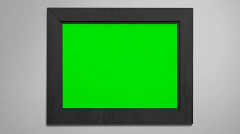 4k - Simple frame with green screen | Stock Video | Pond5