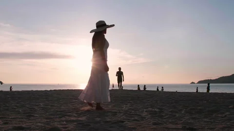 4K Slow motion of Beautiful women wear w... | Stock Video | Pond5