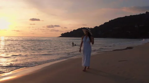 4K Slow motion of Beautiful women wear w... | Stock Video | Pond5