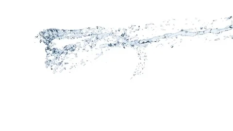 Water Splash Alpha Stock Videos – Royalty-Free HD & 4K Videos