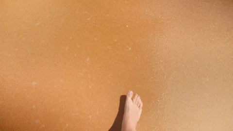 4k slow motion footage of feet walking o... | Stock Video | Pond5