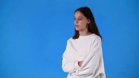 4k slow motion video of blank emotion of... | Stock Video | Pond5