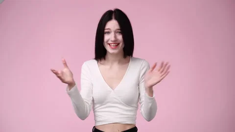 Girl Clapping Cheeks Stock Videos – Royalty-Free HD & 4K Videos