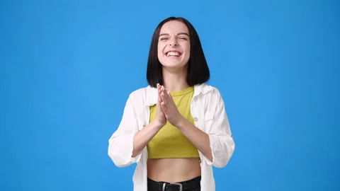 Girl Clapping Cheeks Stock Videos – Royalty-Free HD & 4K Videos