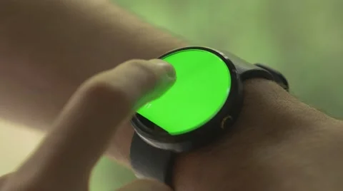 4K Smartwatch Green Screen Chroma Key | Stock Video | Pond5