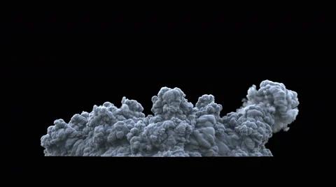 4K smoke explosion, shockwave effect iso... | Stock Video | Pond5