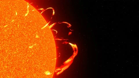4K Solar activity. Flash on the Sun or S... | Stock Video | Pond5