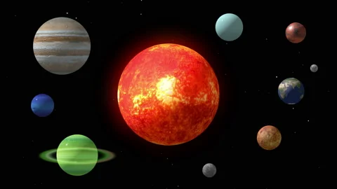 4K Solar System Animation |Loopable | Stock Video | Pond5