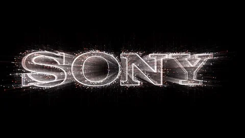 4k SONY word company brand logo,Matrix b... | Stock Video | Pond5