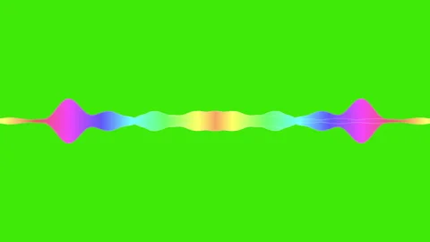 4k sound wave or audio wavefrom isolated... | Stock Video | Pond5