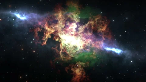 4K Space background with realistic nebul... | Stock Video | Pond5