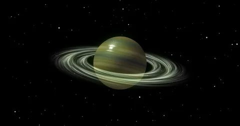 4K Space - Planet Saturn Animation | Stock Video | Pond5