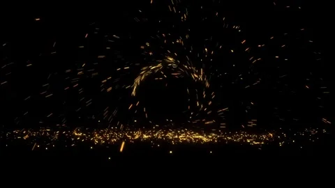 4K Special effect of spark particles on ... | Stock Video | Pond5