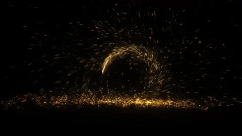 4K Special effect of spark particles on ... | Stock Video | Pond5