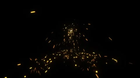 4K Special effect of spark particles on ... | Stock Video | Pond5