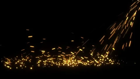 4K Special effect of spark particles on ... | Stock Video | Pond5