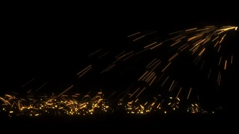4K Special effect of spark particles on ... | Stock Video | Pond5