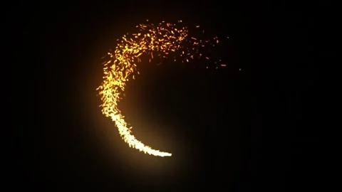 4K Special effect of spark particles on ... | Stock Video | Pond5