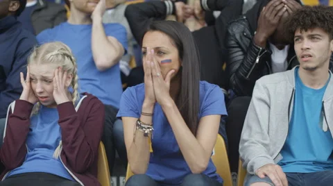 4K Sports crowd expressing disappointmen... | Stock Video | Pond5