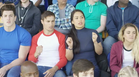 4K Sports crowd expressing disappointmen... | Stock Video | Pond5