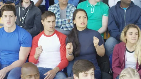 4K Sports crowd expressing disappointmen... | Stock Video | Pond5