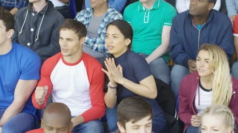 4K Sports crowd expressing disappointmen... | Stock Video | Pond5