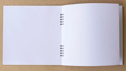 4k-Stop motion book animation open white... | Stock Video | Pond5