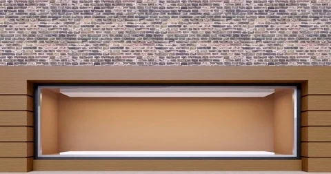 4k. Storefront with a wooden facade on r... | Stock Video | Pond5