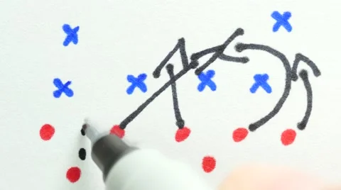 4K Strategy Game Plan Diagram | Stock Video | Pond5