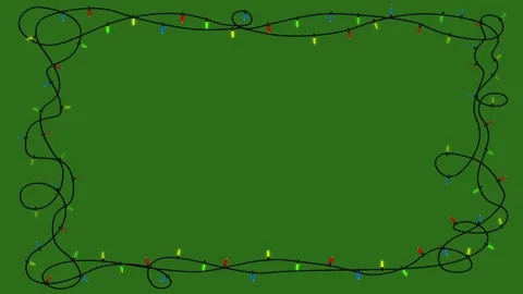 4K String of Colorful Light Bulbs on Gre... | Stock Video | Pond5