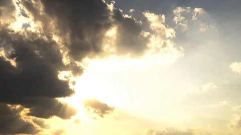 4k Sun Rays On The Cloud Background | Stock Video | Pond5