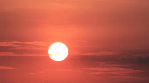 4K Sunrise timelapse. Sun rising through... | Stock Video | Pond5