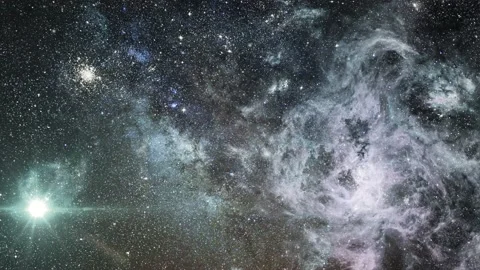 4k surface nebula with a bright star mo... | Stock Video | Pond5