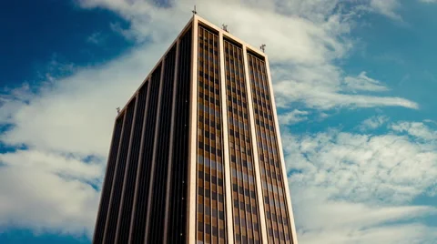 4K tall skyscraper big office building t... | Stock Video | Pond5