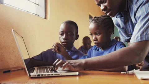 4k of teacher instructing African school... | Stock Video | Pond5