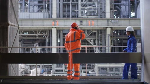 Power Plant Workers Stock Video Footage | Royalty Free Power Plant ...