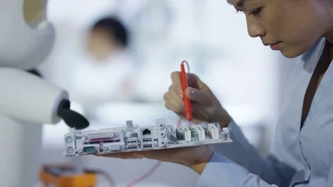 4K Technical design team collaborating o... | Stock Video | Pond5