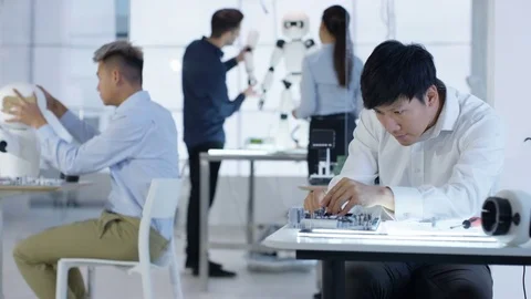 4K Technical design team working on cons... | Stock Video | Pond5