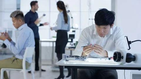 4K Technical design team working on cons... | Stock Video | Pond5