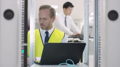 4K Technical engineer carrying out check... | Stock Video | Pond5