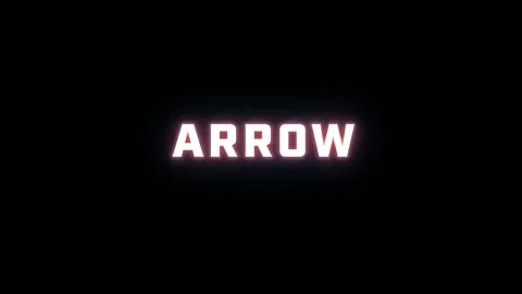 4K text reveal of the word "arrow" on a ... | Stock Video | Pond5