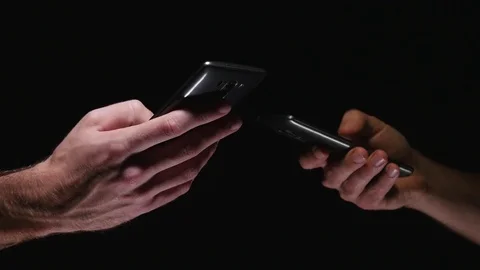 4K Texting people Closeup - Black Backgr... | Stock Video | Pond5