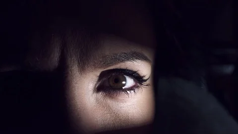 A Scary and Crying Woman Stock Footage ~ Royalty Free Stock Videos | Pond5