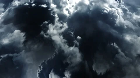 4k Thunder Lightning Storm Clouds | Stock Video | Pond5