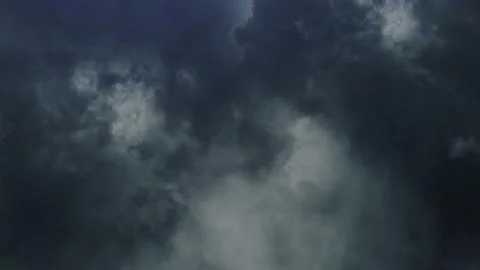 4k thunderstorm, dark clouds moving in t... | Stock Video | Pond5