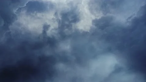 4k thunderstorm, POV of lightning strike... | Stock Video | Pond5